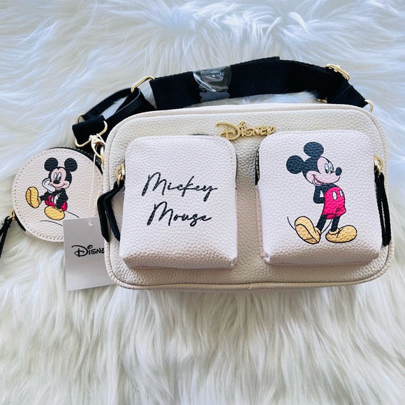 Disney | Accessories | Disney Mickey Mouse Crossbody Bag With Coin ...